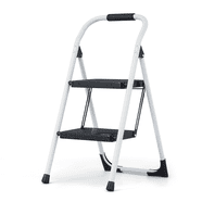 AmeriHome Ultra Slim Aluminum Two Step Folding Utility Step Ladder ...