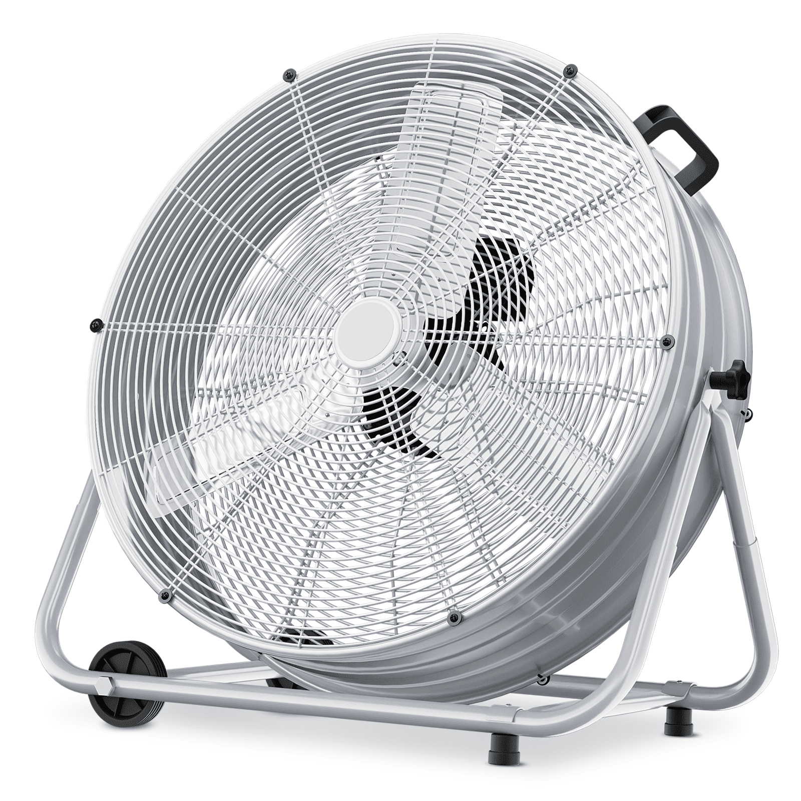 Free Shipping Magshion 24 Inch 3 Speed High Velocity Floor Fan Heavy Duty Metal Industrial Drum Fan with Casters and Adjustable Tilt for Warehouse Workshop Commercial Silver Walmart