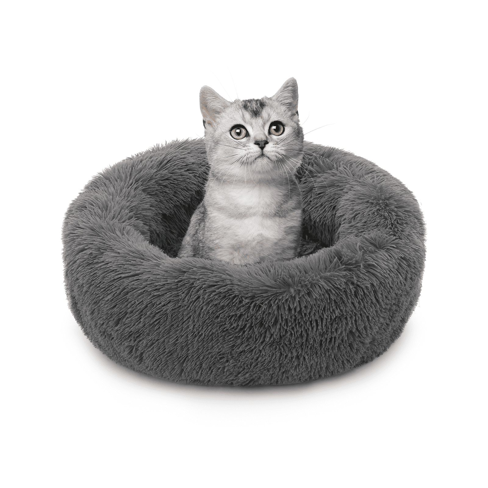 Magshion 24" Long Plush Pet Beds for Indoor Cats, Pet Bed Washable ...