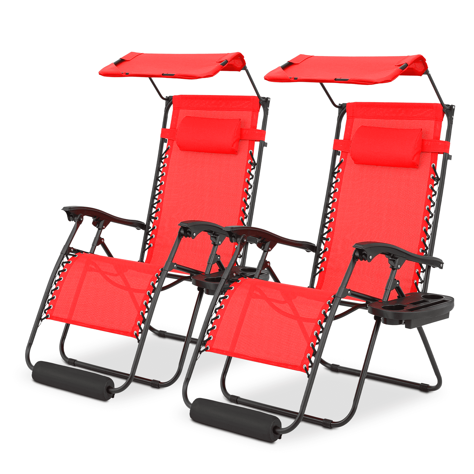 Magshion 25" Zero Gravity Chairs Set of 2, Folding Outdoor Patio Beach ...