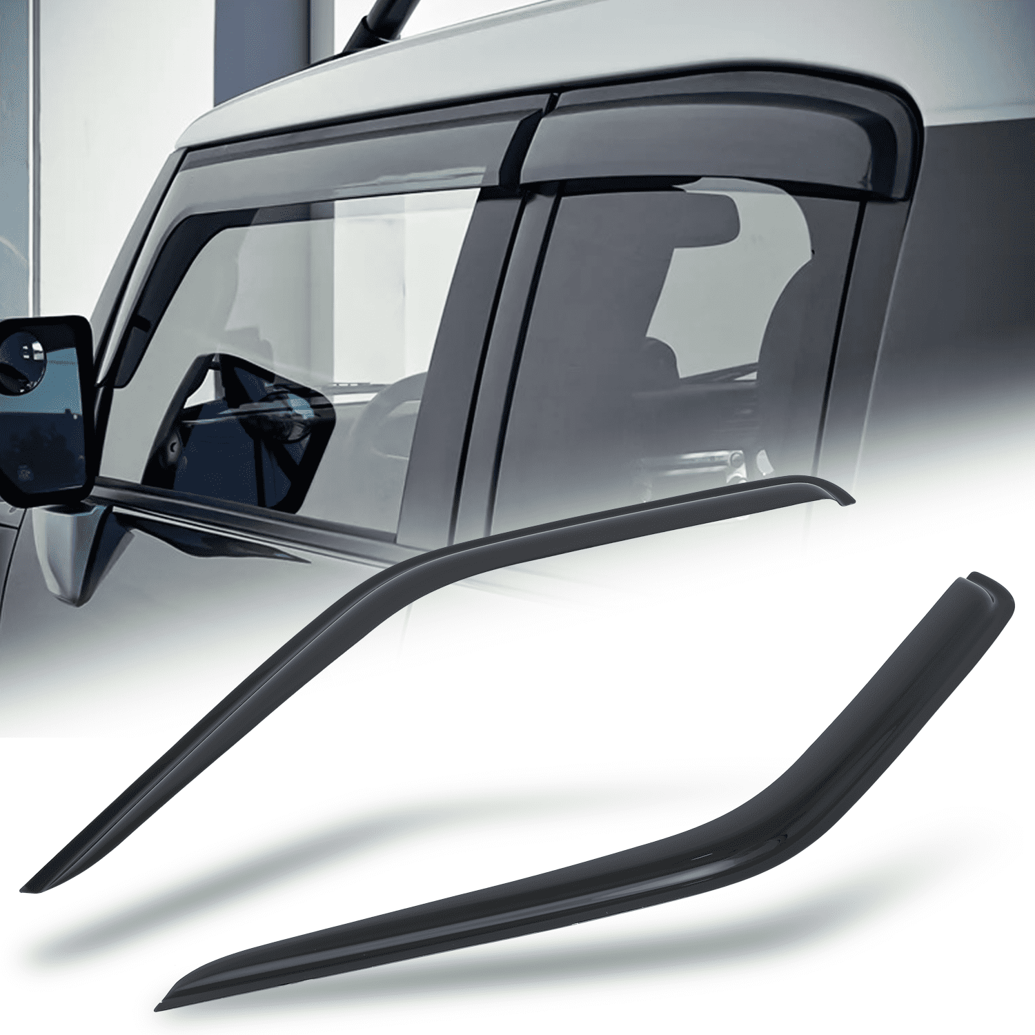 Magshion 2Pcs Smoke Window Visor Sun Guard Vent Wind Rain Deflector for ...