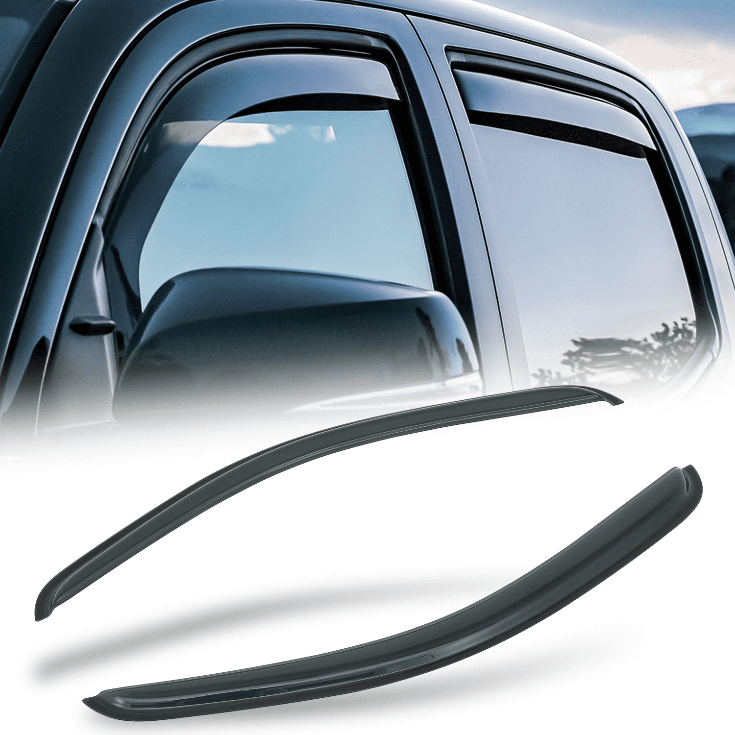 Magshion 2Pcs Window Visor Shade Vent Wind Rain Deflector for 07-14 ...