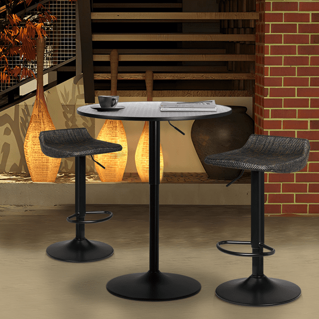 Magshion 3 Pieces Bar Table and Chair Set, 31.5" Bistro Pub Table ...