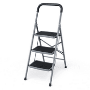 Magshion 3 Step Ladder Folding Portable Step Stool with Tools Tray ...