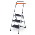 Magshion 3 Step Ladder Folding Portable Step Stool with Tools Tray ...