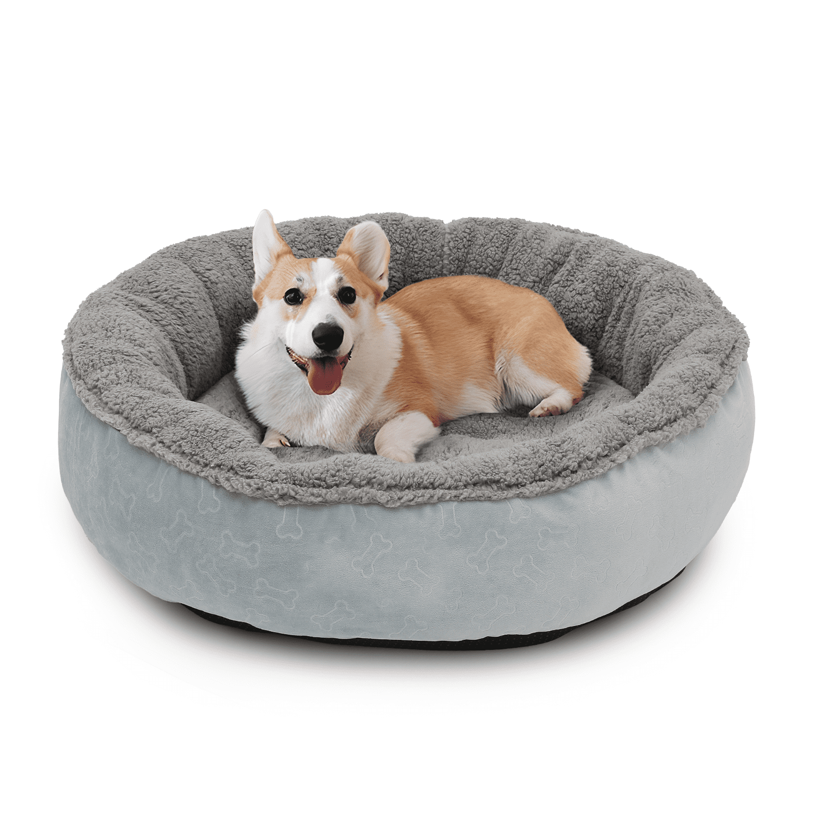 Magshion 30" Short Plush Dog Bed & Cat Bed, Washable Puppy Bed Warming ...