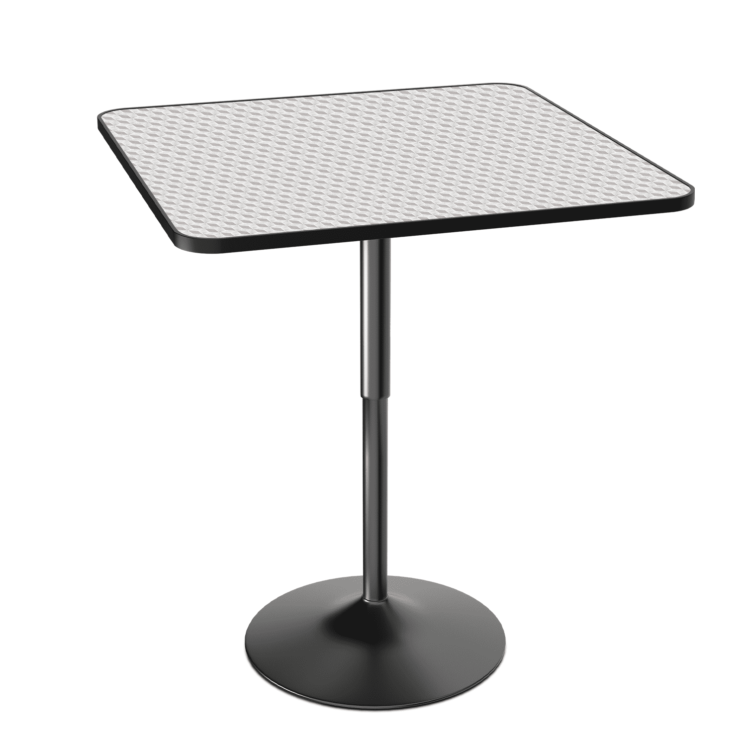 Magshion 31.5" Rectangle Bistro Bar Table, Adjustable Height Pub Table ...