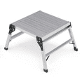 Magshion 34" Aluminum Step Stool Folding Bench Work Platform Non-Slip ...