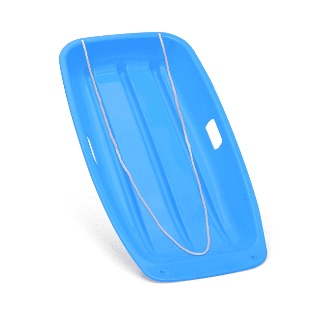 Magshion 35 inch Plastic Snow Sled for Kids and Adult, Winter Toboggan ...