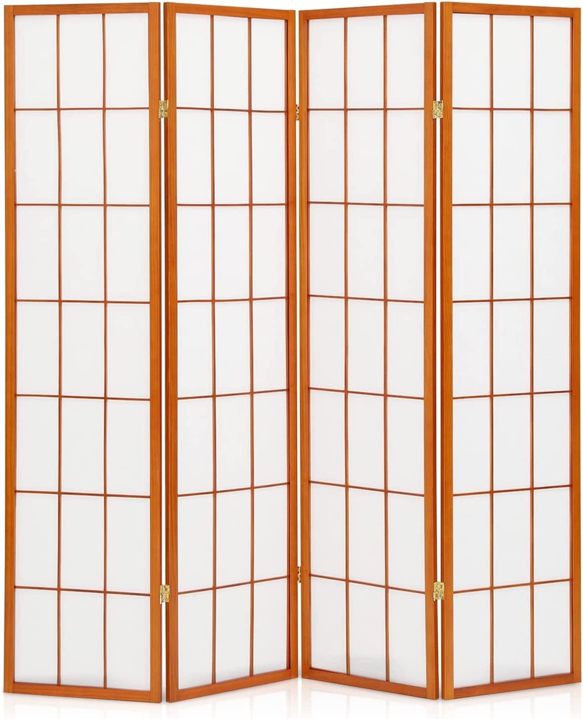 Magshion 4-Panel Shoji Room Divider 5.9ft Folding Privacy Screen for ...