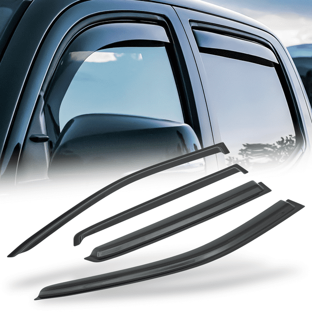Magshion 4 Pcs Smoke Window Visor Shade Vent Wind Rain Deflector for ...