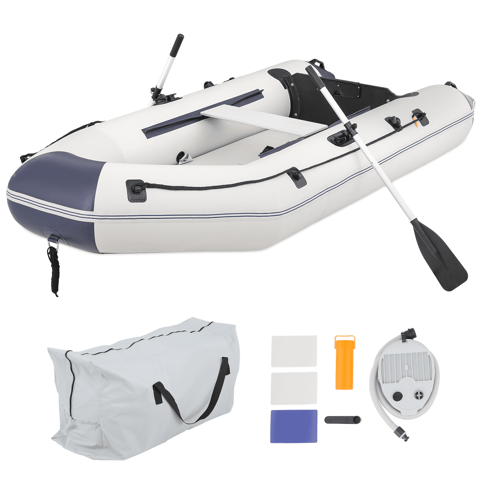 Magshion 4-Person Sport Inflatable Dinghy Boat, 10' Tender Fishing Boat ...