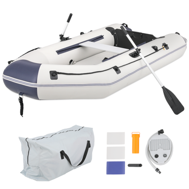 Intex Excursion 4 Inflatable Motorized Boat Set for Adults with Paddle ...