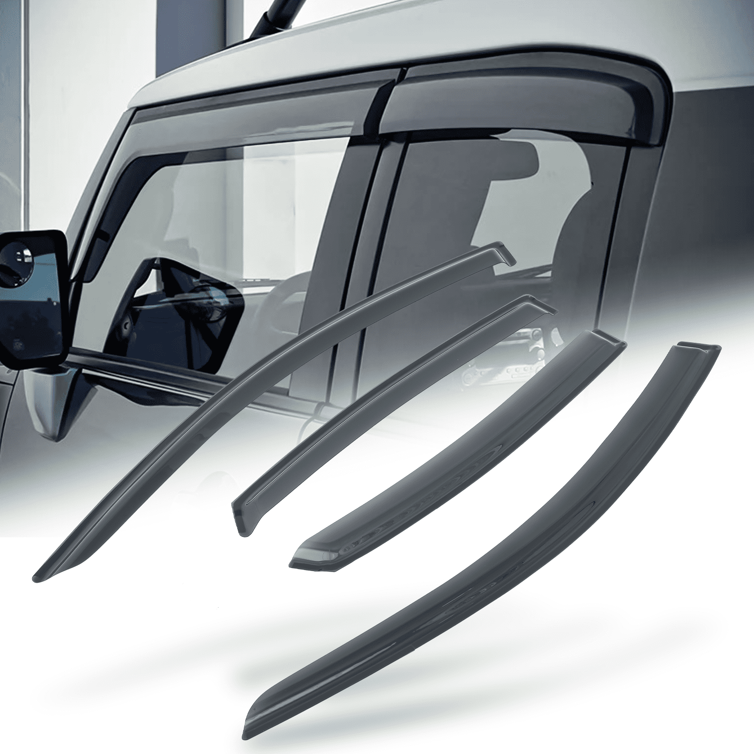 Magshion 4 Pieces Window Visor Shade Wind Rain Vent Deflector Guard for ...