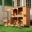 "Magshion 36"" Mobile Rabbit Hutch, Indoor Guinea Pig, Rat, Hamster ...