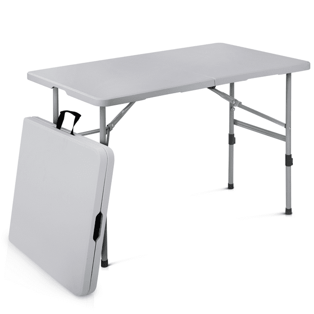 Magshion 4Ft Plastic Folding Table, Picnic Party Dining Camping ...