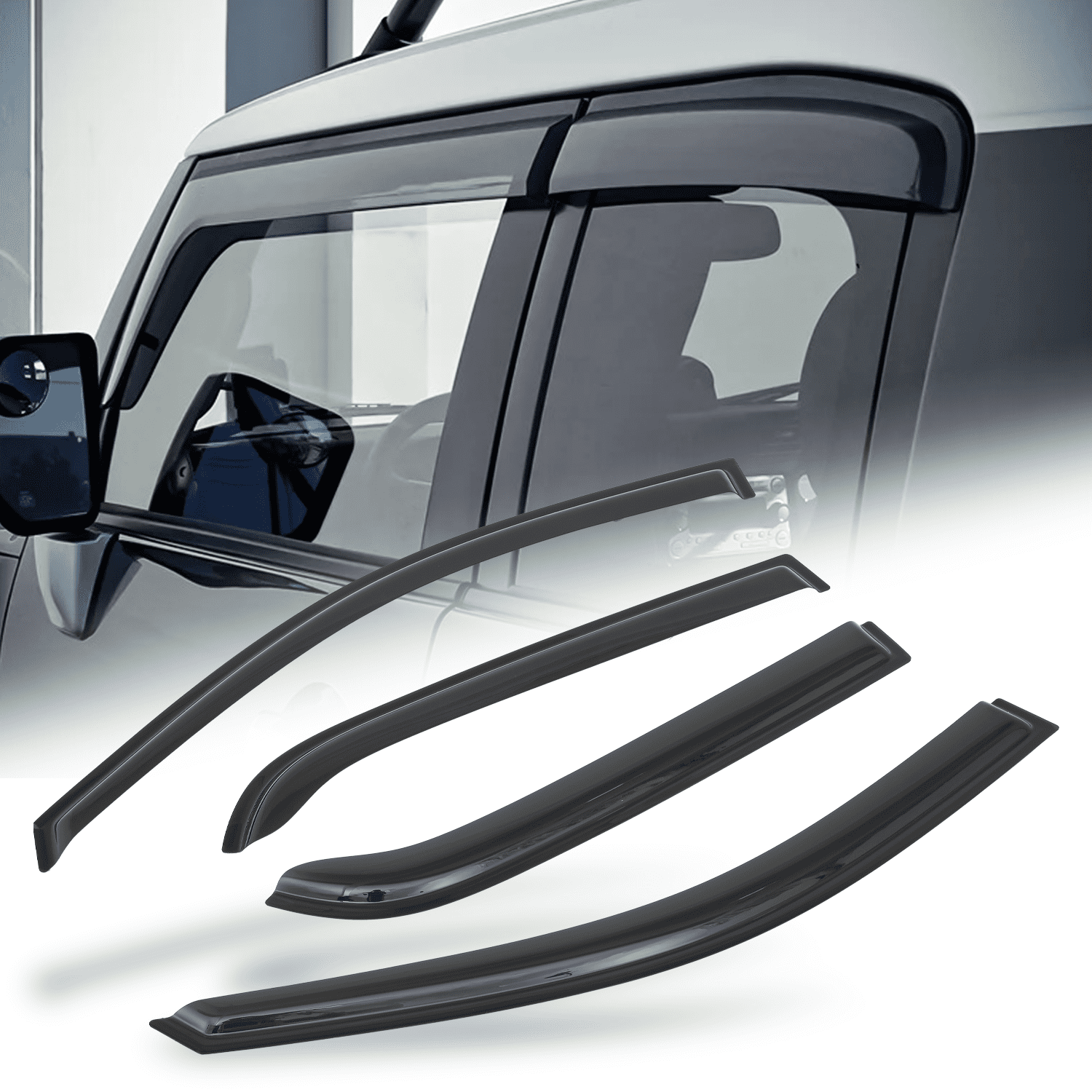 Magshion 4Pcs Smoke Window Visor Shade Vent Wind Rain Deflector Guard for 2005 2006 2007 2008 ...