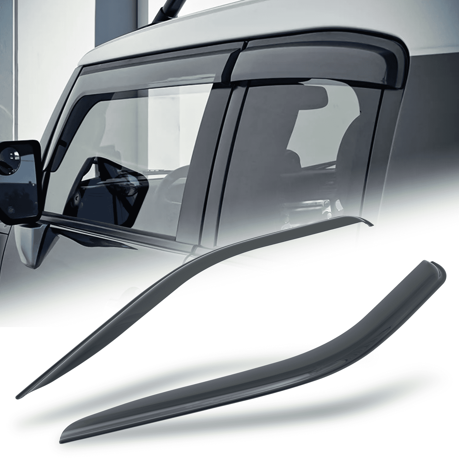 Magshion 4Pcs Tape-On Window Visor Shade Vent Wind Rain Deflector Guard ...