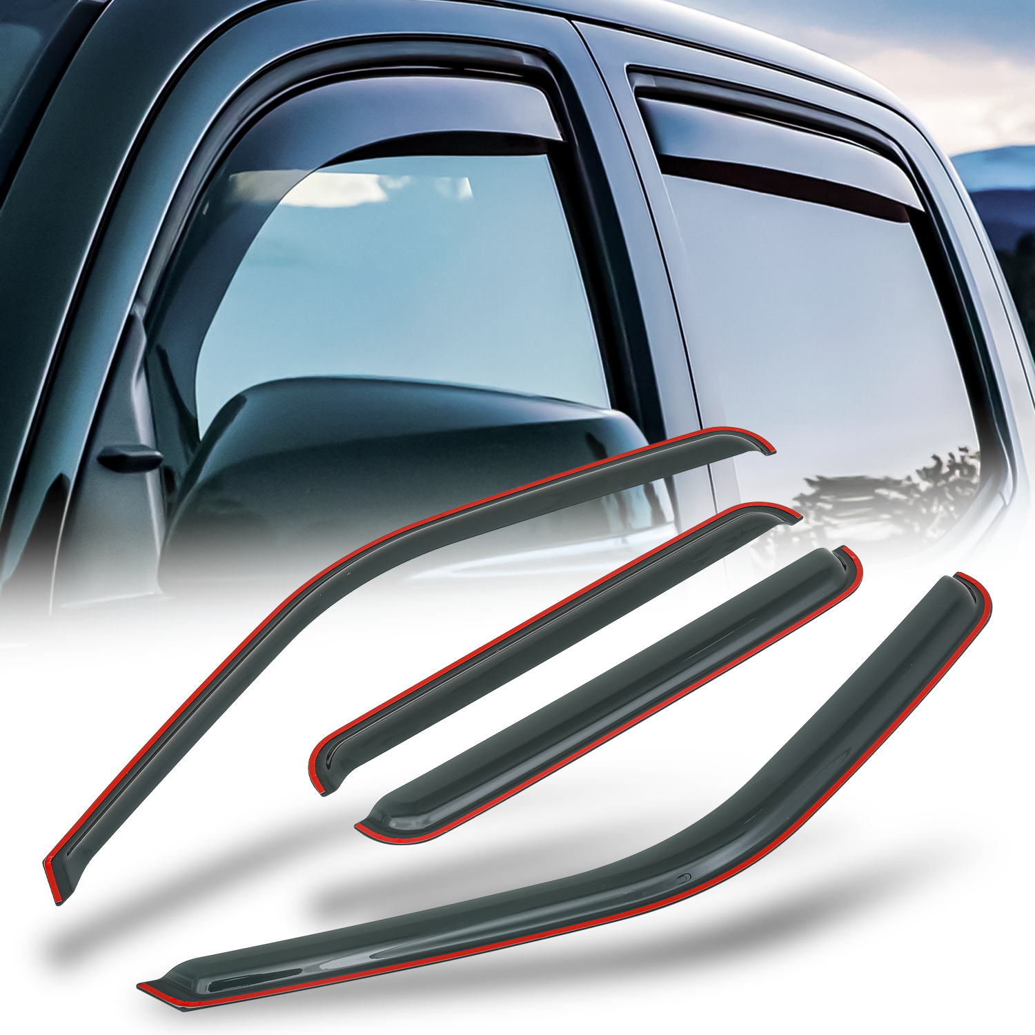 Magshion 4Pcs Window Visor Shade Vent Rain Deflector Guard for 1999 ...