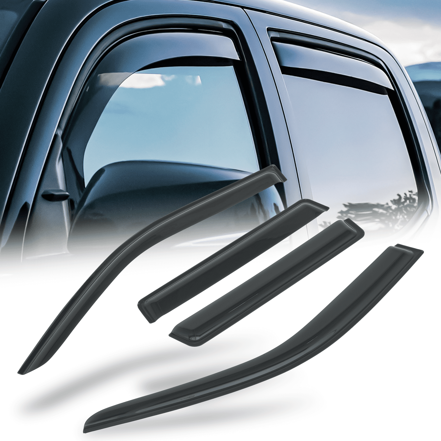 Magshion 4Pcs Window Visor Shade Vent Wind Rain Deflector Guard for 03 ...