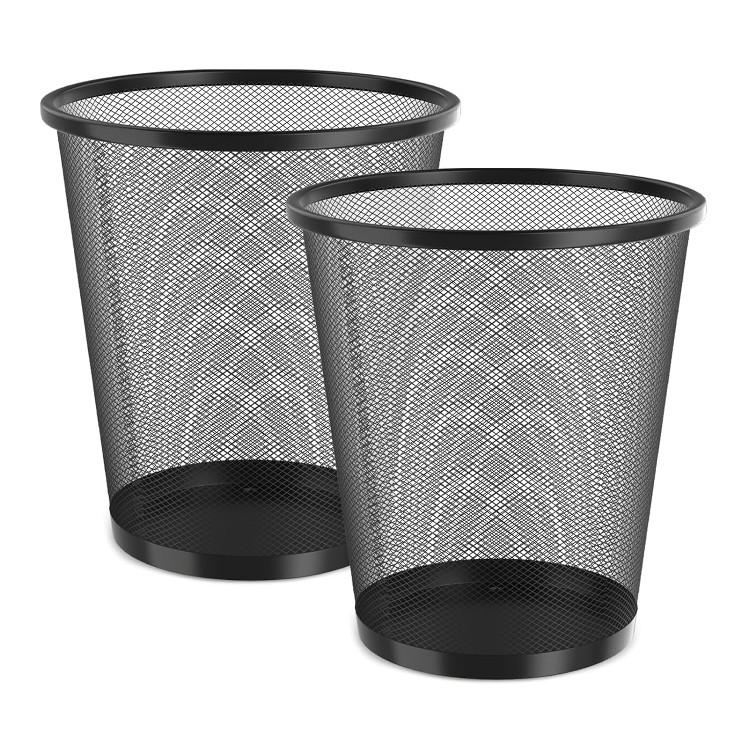Magshion 5 Gallon Metal Mesh Wire Wastebasket, Round Open-Top Under ...