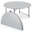 Free Shipping! Magshion 5.5FT Round Folding Table, Heavy Duty Plastic ...