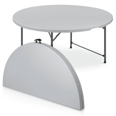 Free Shipping! Magshion 5.5FT Round Folding Table, Heavy Duty Plastic ...