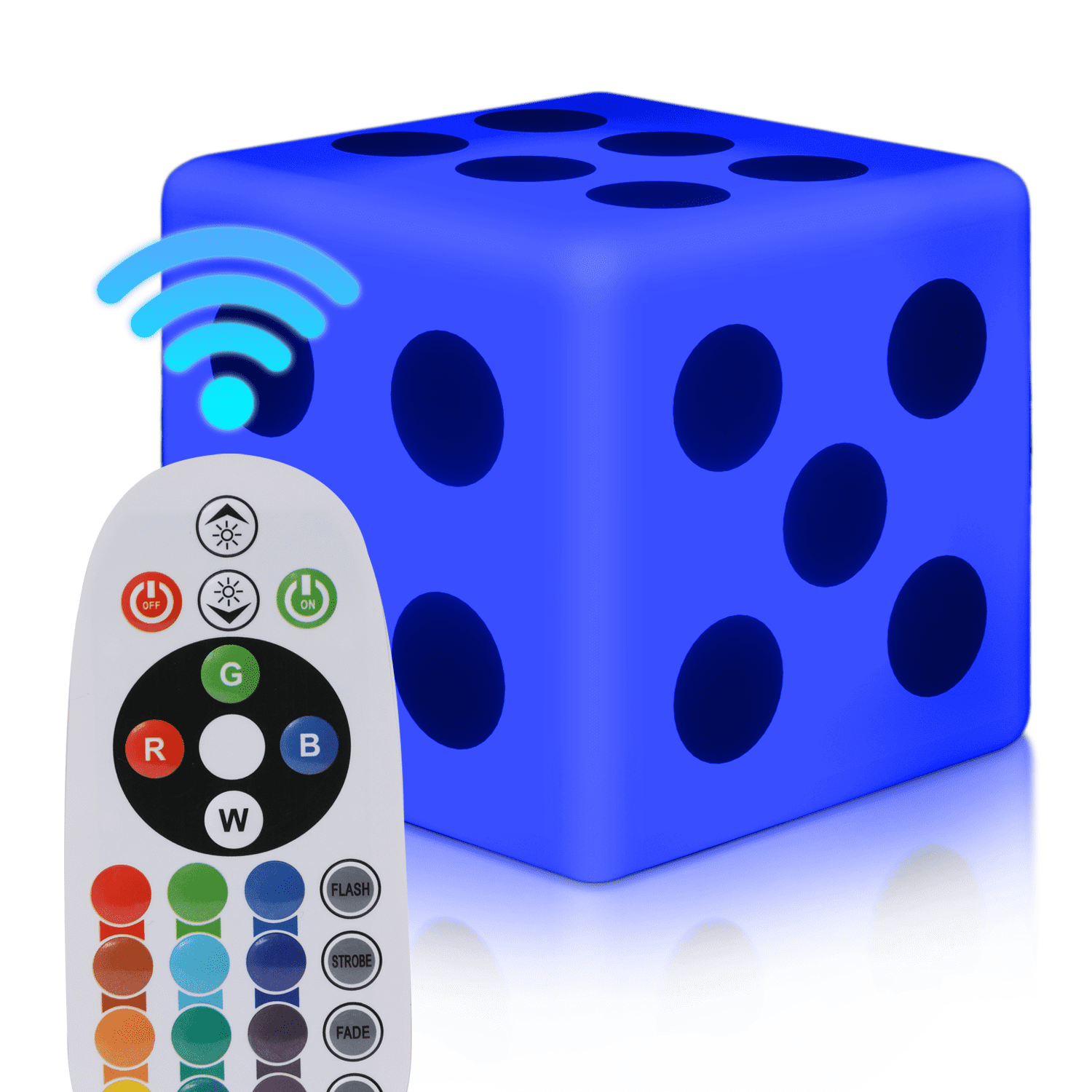 Magshion 6" Cordless LED Square Cube Glowing Lamp, Tabletop RGB 16 ...