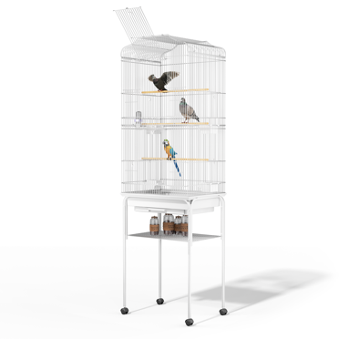 Bird Cage with Stand Parrot Cages for Large Birds Parakeet Cage with ...