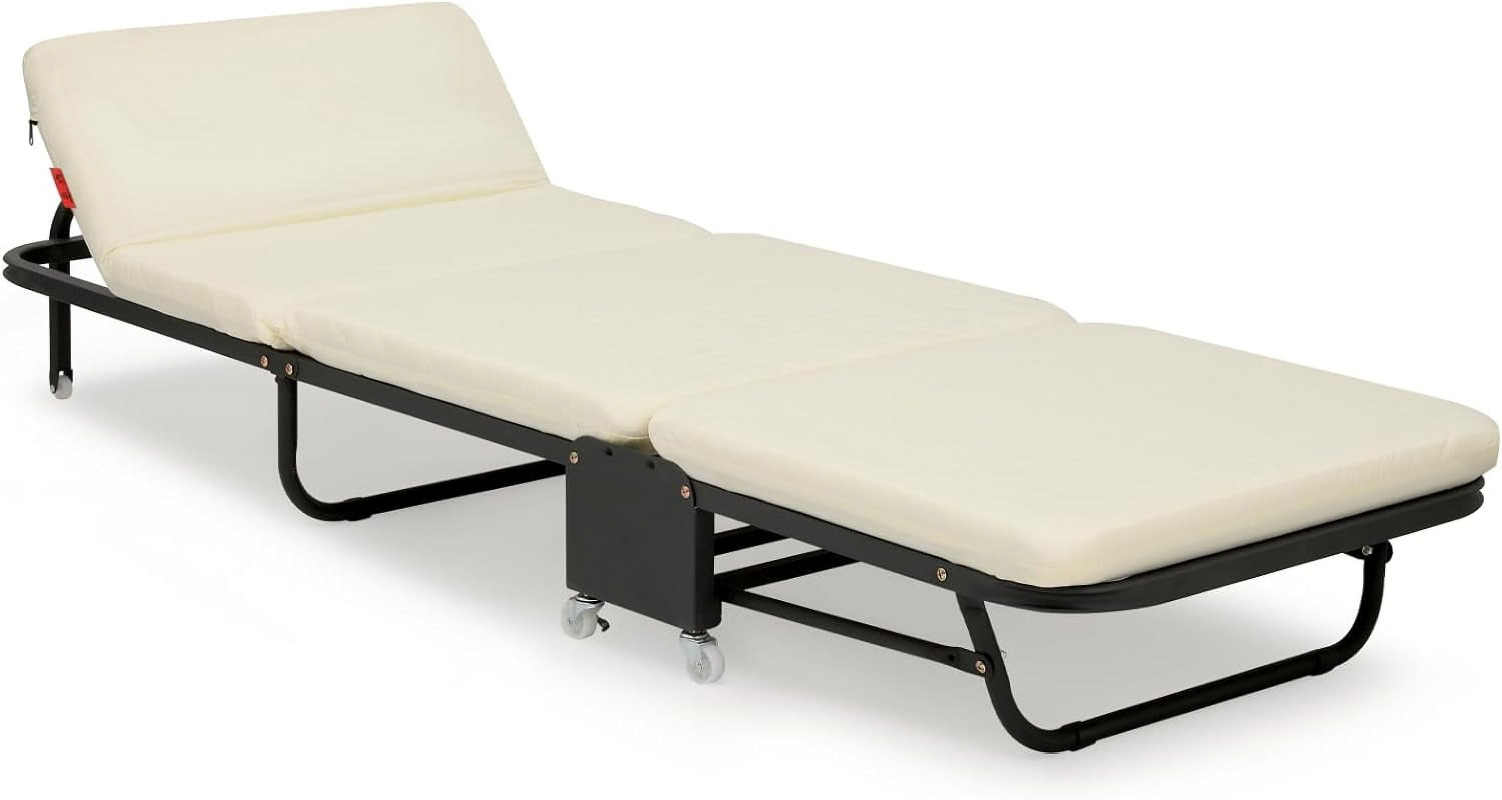 Magshion 71" Folding Cot for Adults with Mattress, 4 Adjustable ...