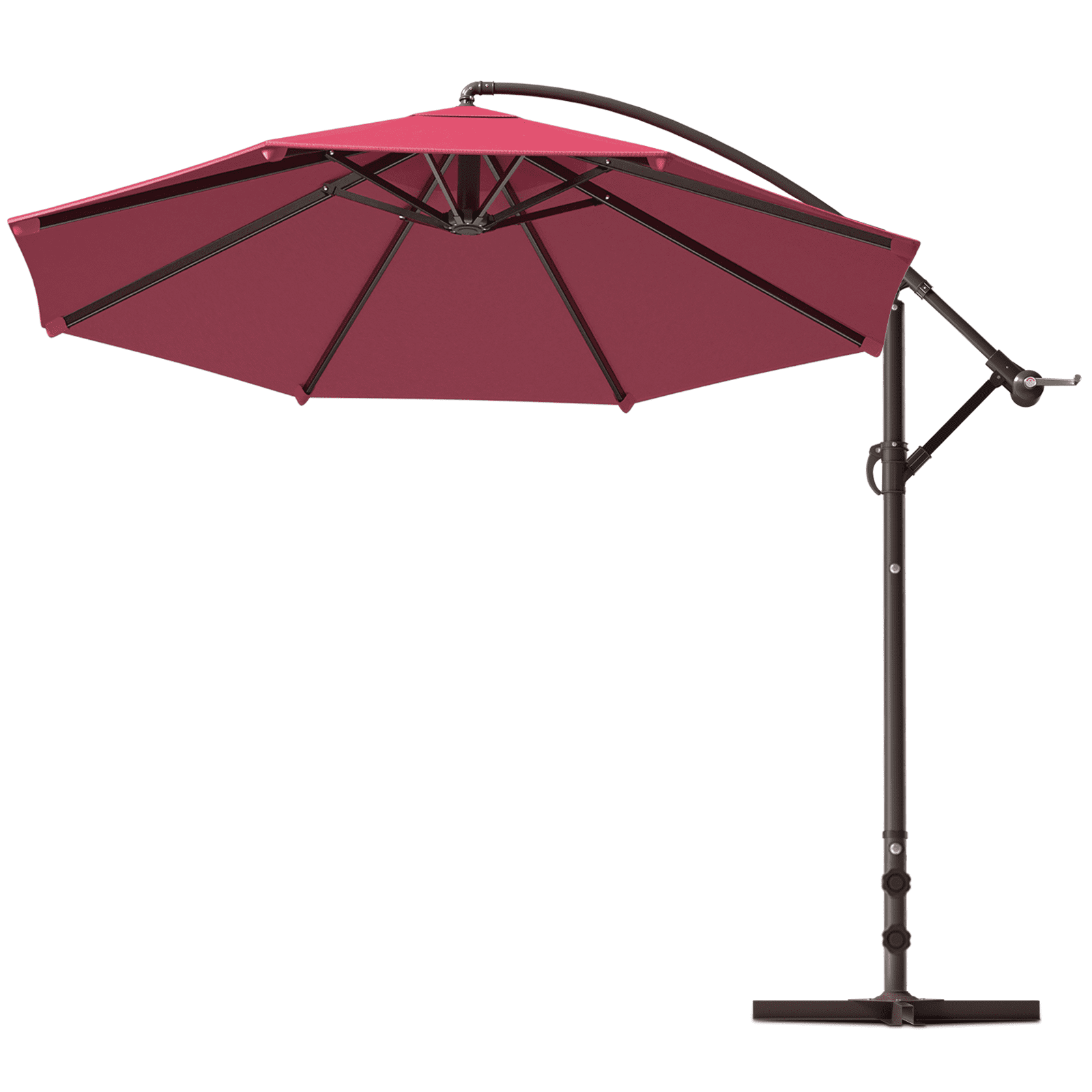 Magshion 8.5ft Heavy-Duty Patio Sun Shade, Backyard Tripole Crank ...