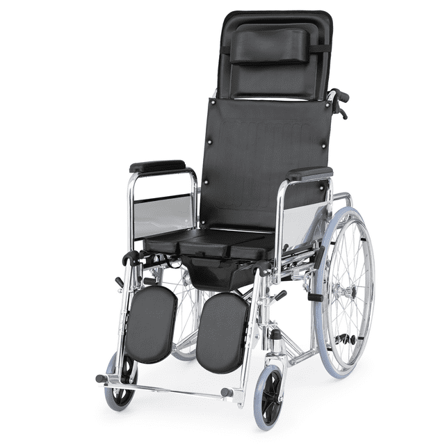 Magshion 95°-180° Adjustable Full Reclining Wheelchair Comfortable High ...