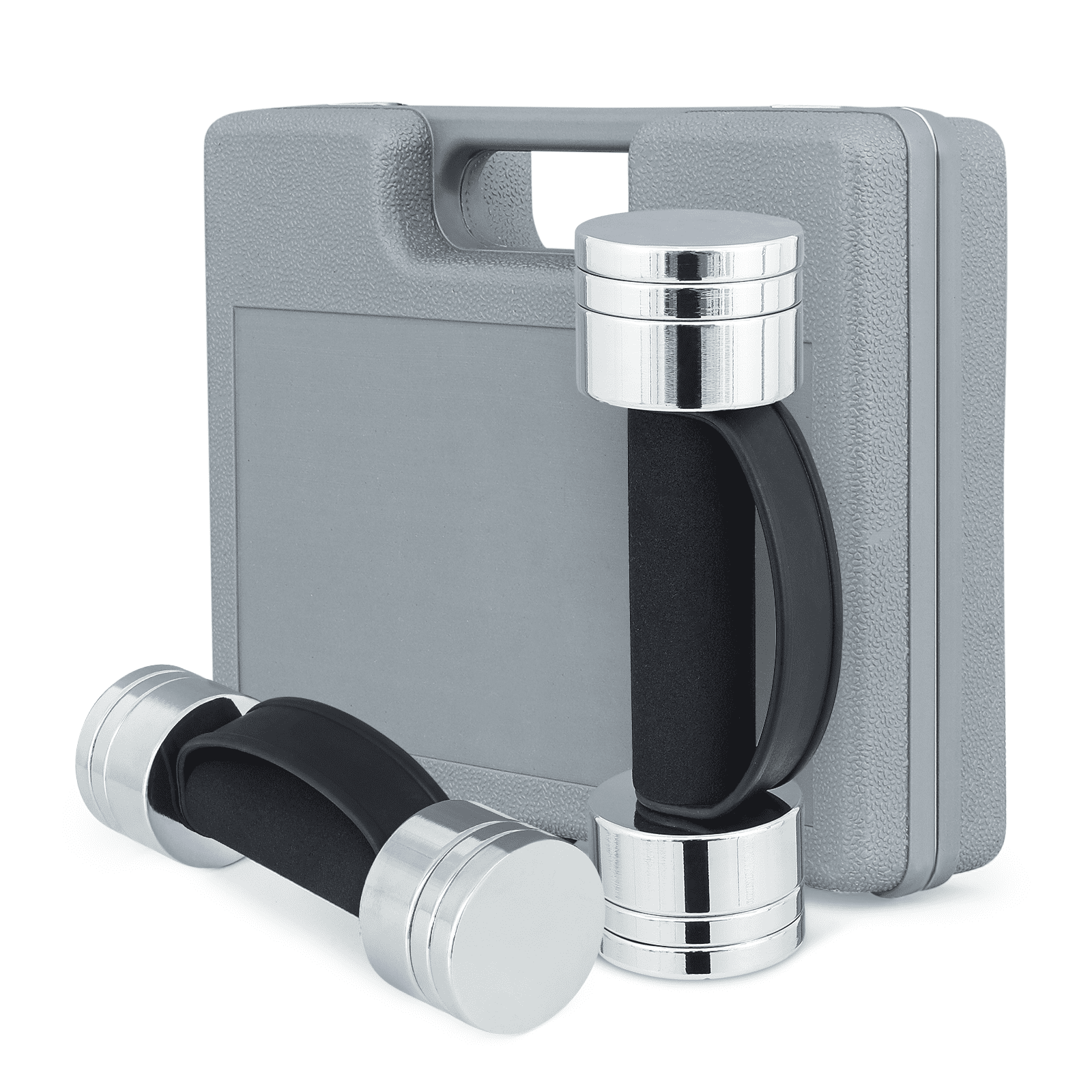 Magshion Adjustable Dumbbell Set with Carrying Case, Pair Steel Weight ...