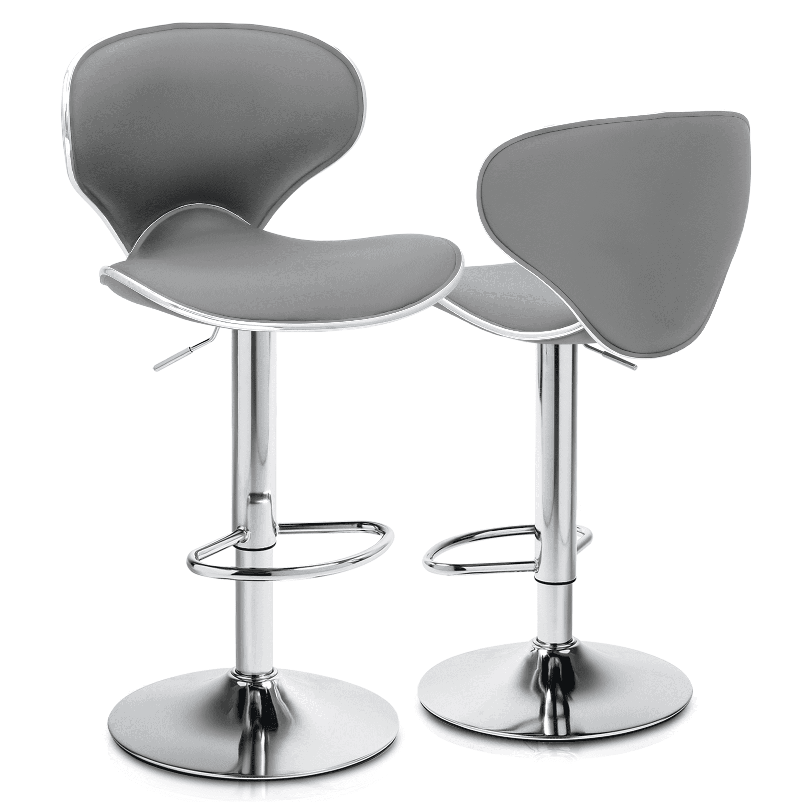 Magshion Adjustable Swivel Bar Stools Set of 2, Kitchen Counter Height ...