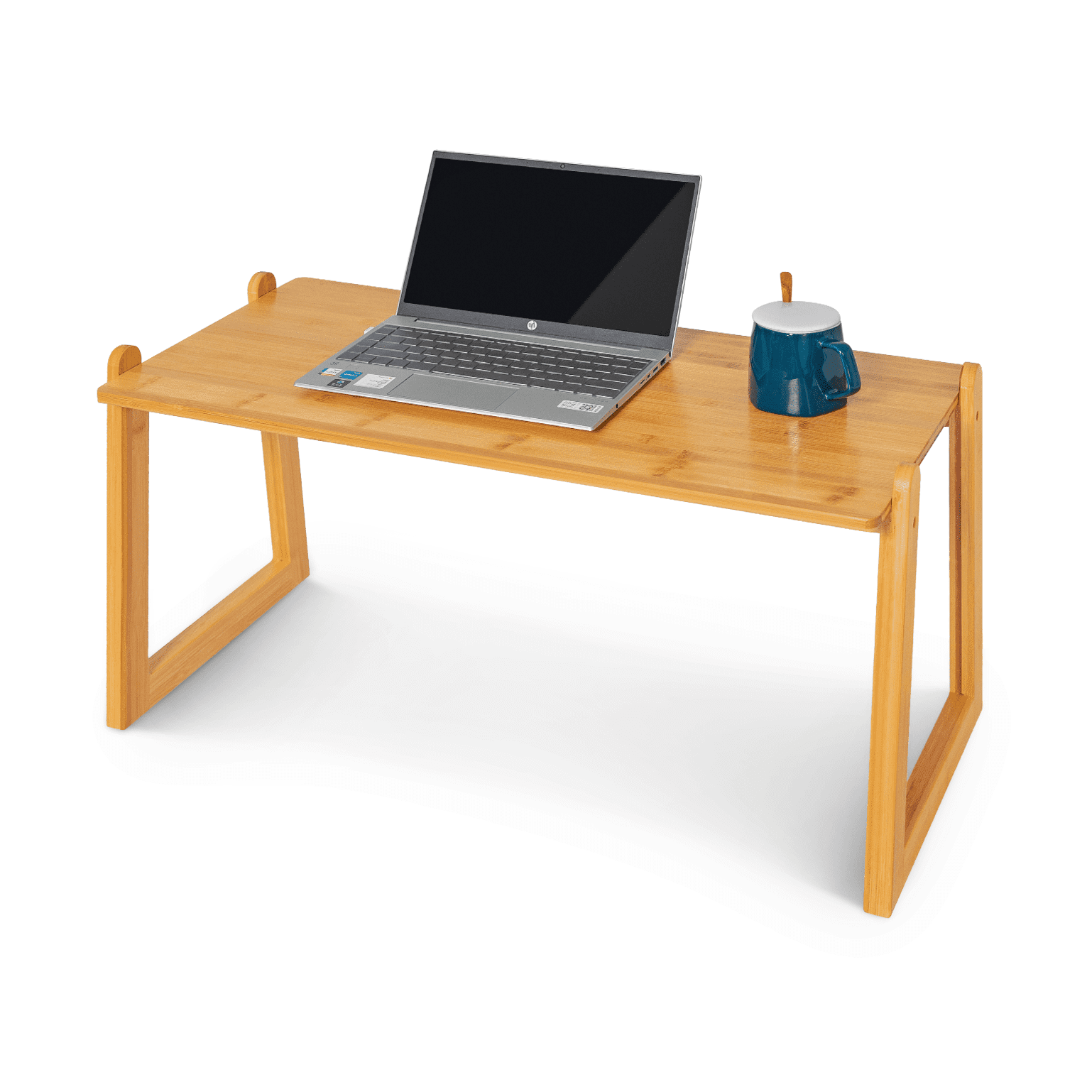 Magshion Bamboo Rectangular Coffee Table, Natural, for Living Room ...