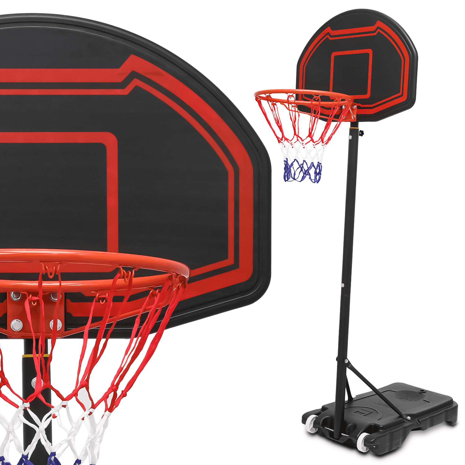 Magshion Adjustable 5-7ft Basketball Hoop, Full Size Rim System for ...