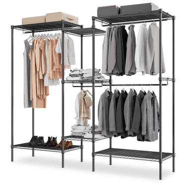 Ktaxon Clothes Rack, Heavy Duty Garment Rack Hanging Clothes Rack ...