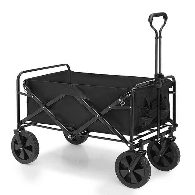 Magshion Heavy Duty Folding Wagon with Drink Holders, All-Terrain ...
