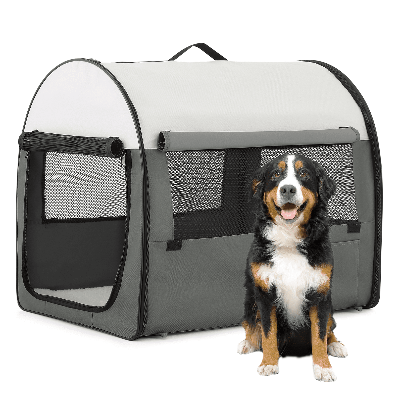 Magshion Collapsible Soft-Sided Dog Crate for Medium Dog, 1-Door ...