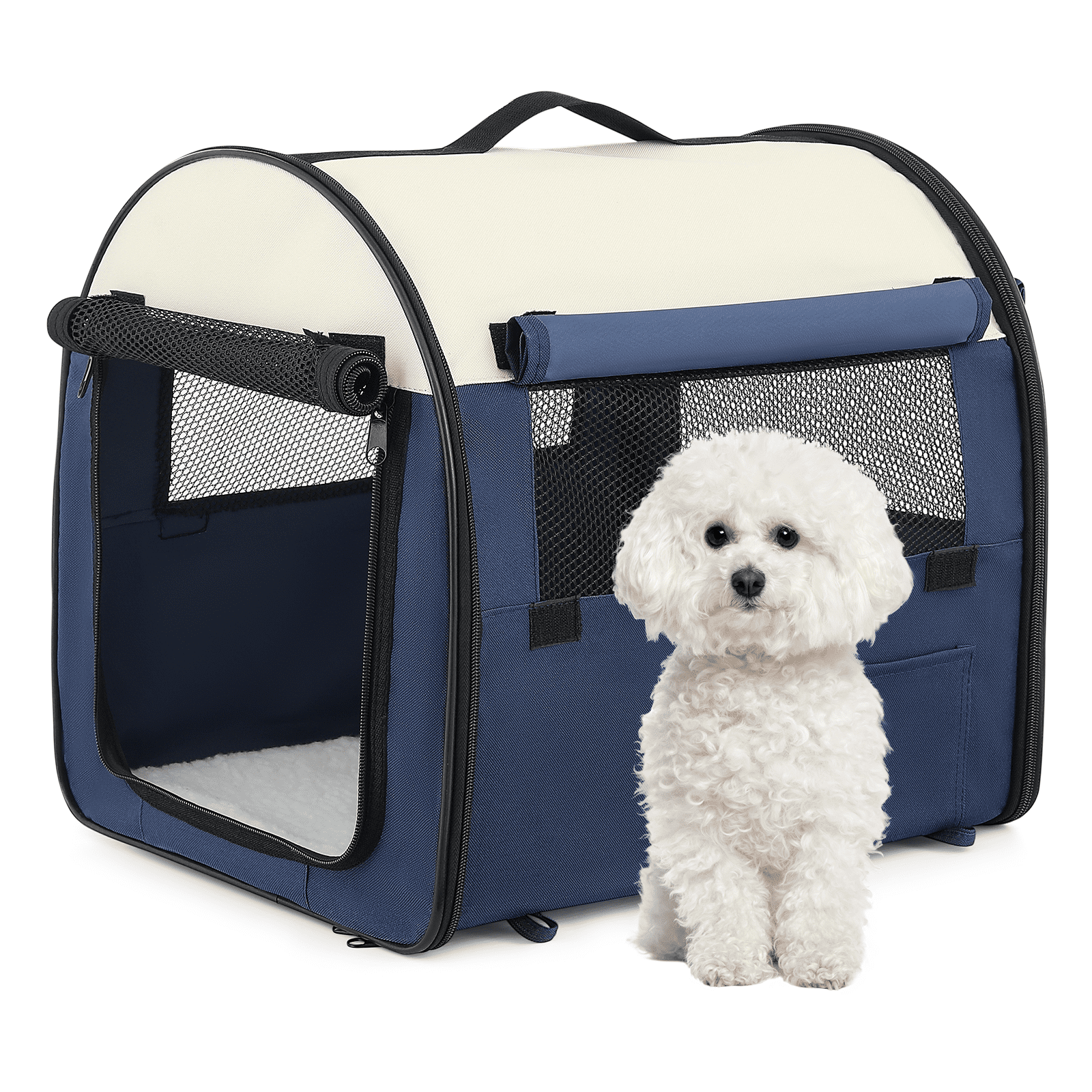 Magshion Collapsible Soft-Sided Dog Crate for Small Dog, 1-Door ...
