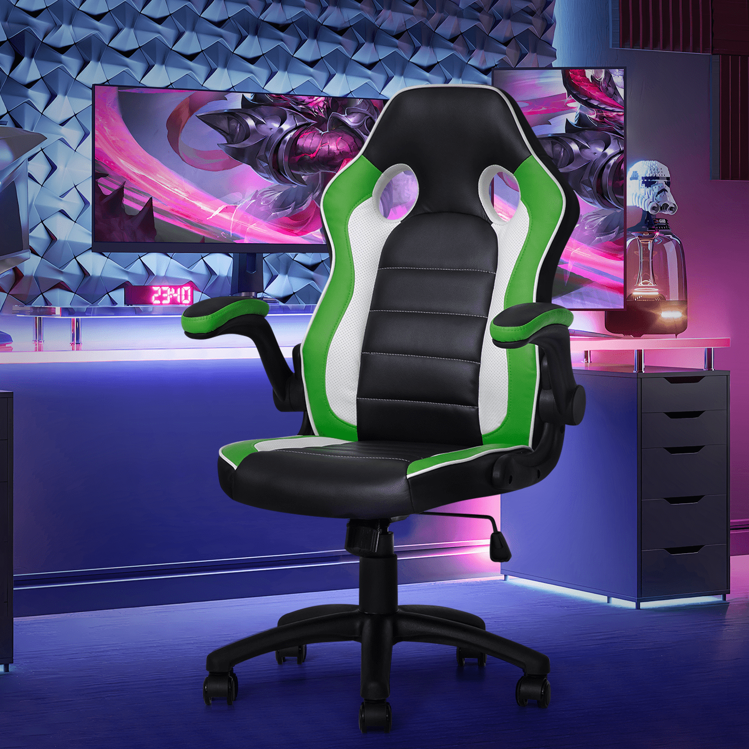 Magshion Ergonomic Racing Gaming Chair, Swivel PC Computer Chair, Home ...