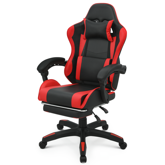 Homieasy LED-Lit L-Shaped 55in Desk with Strip & Power Outlets, Gaming ...
