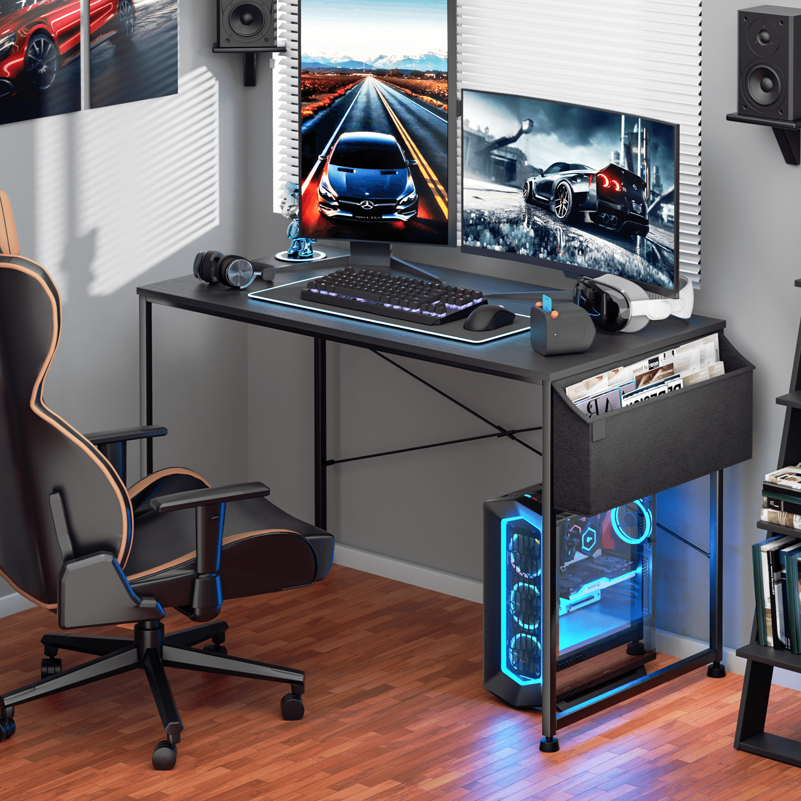 Magshion Computer with Storage Bag Desk for Home Office, 47" Gaming ...