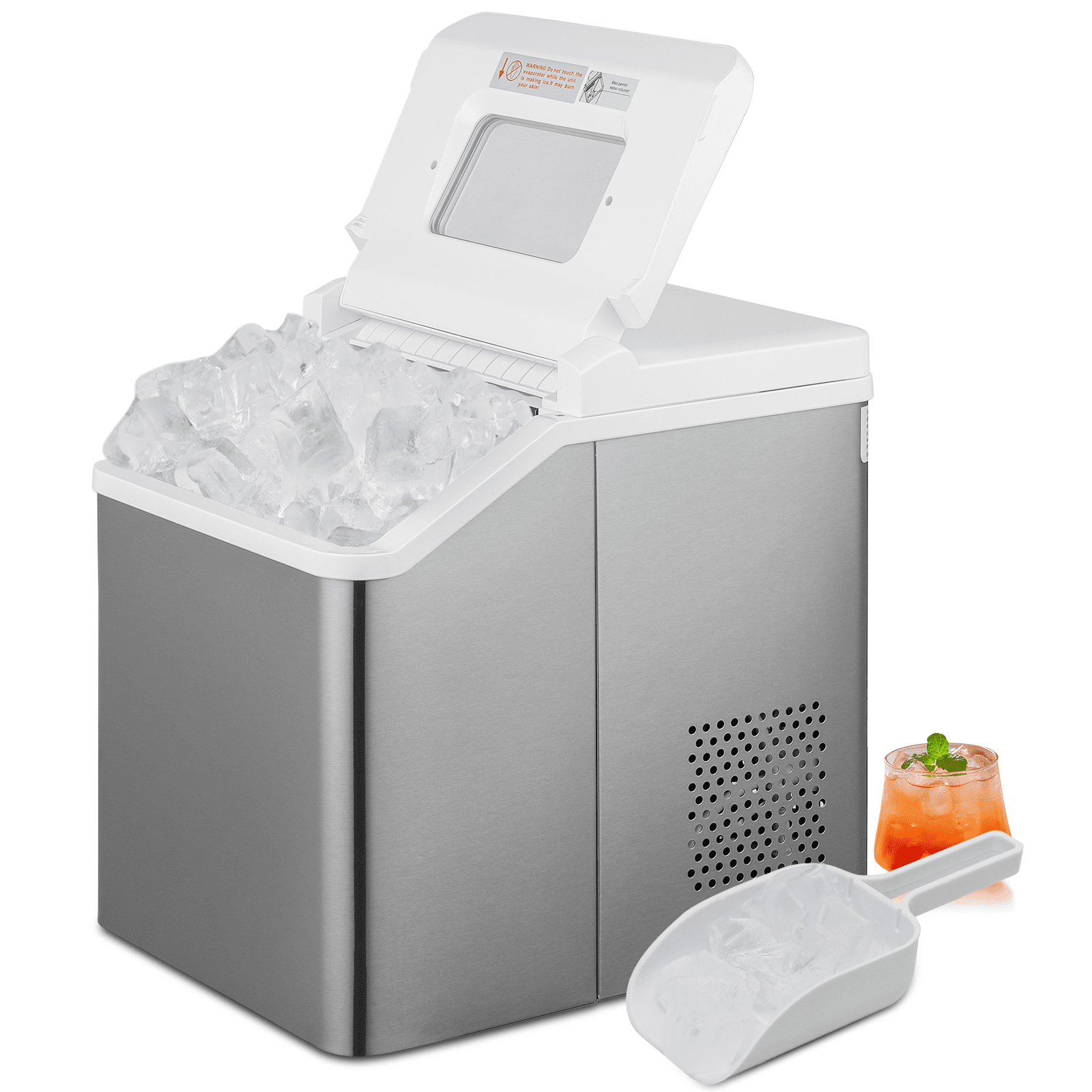 Magshion Countertop Ice Maker Machine, Self-Cleaning Portable Ice Maker ...