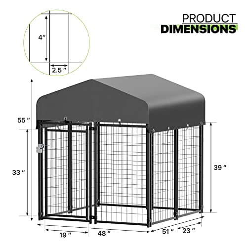 Magshion Dog Kennel and Crate for Medium/Small Dog with Waterproof ...