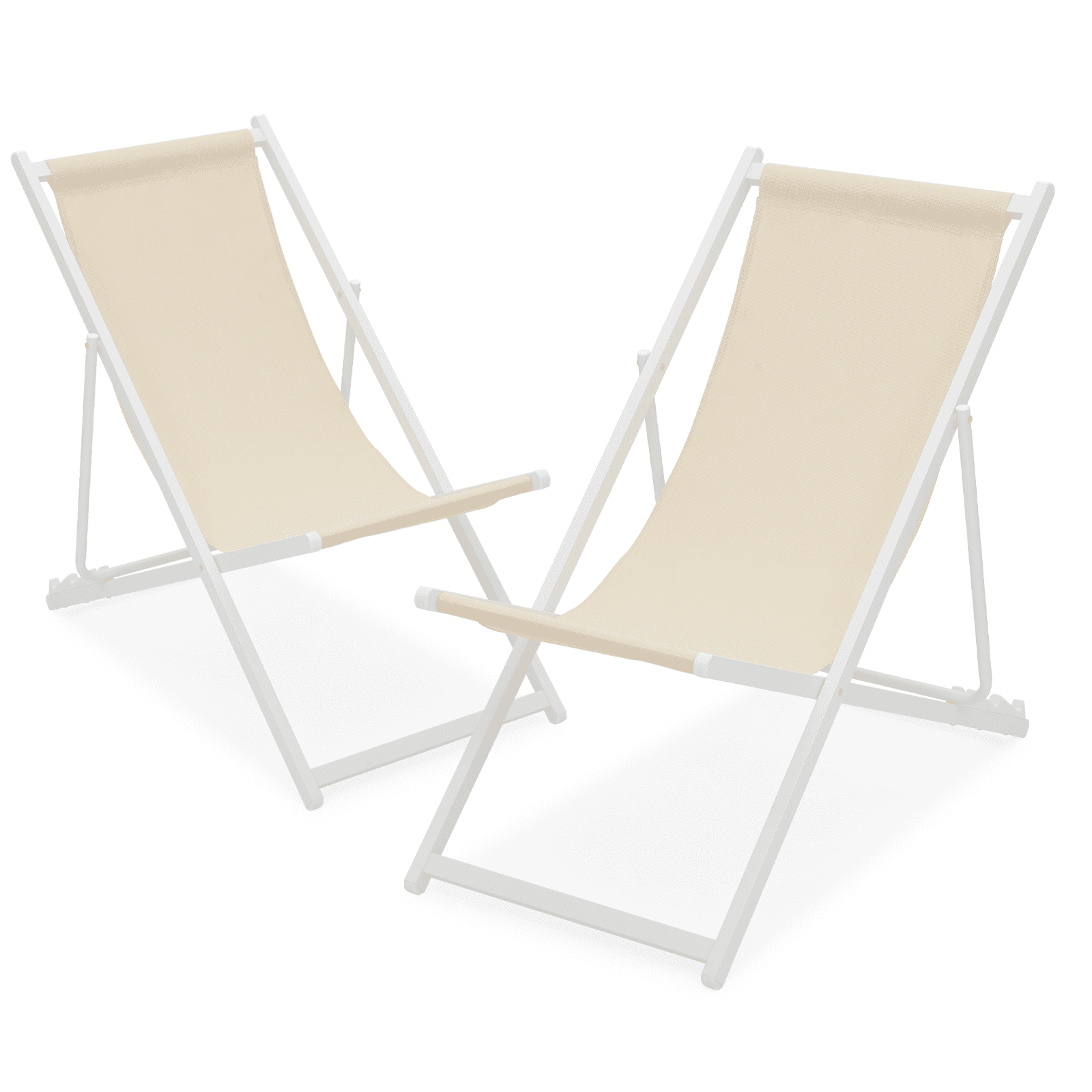 Magshion Foldable Beach Chairs Set of 2, Aluminum Frame Camping Seats ...