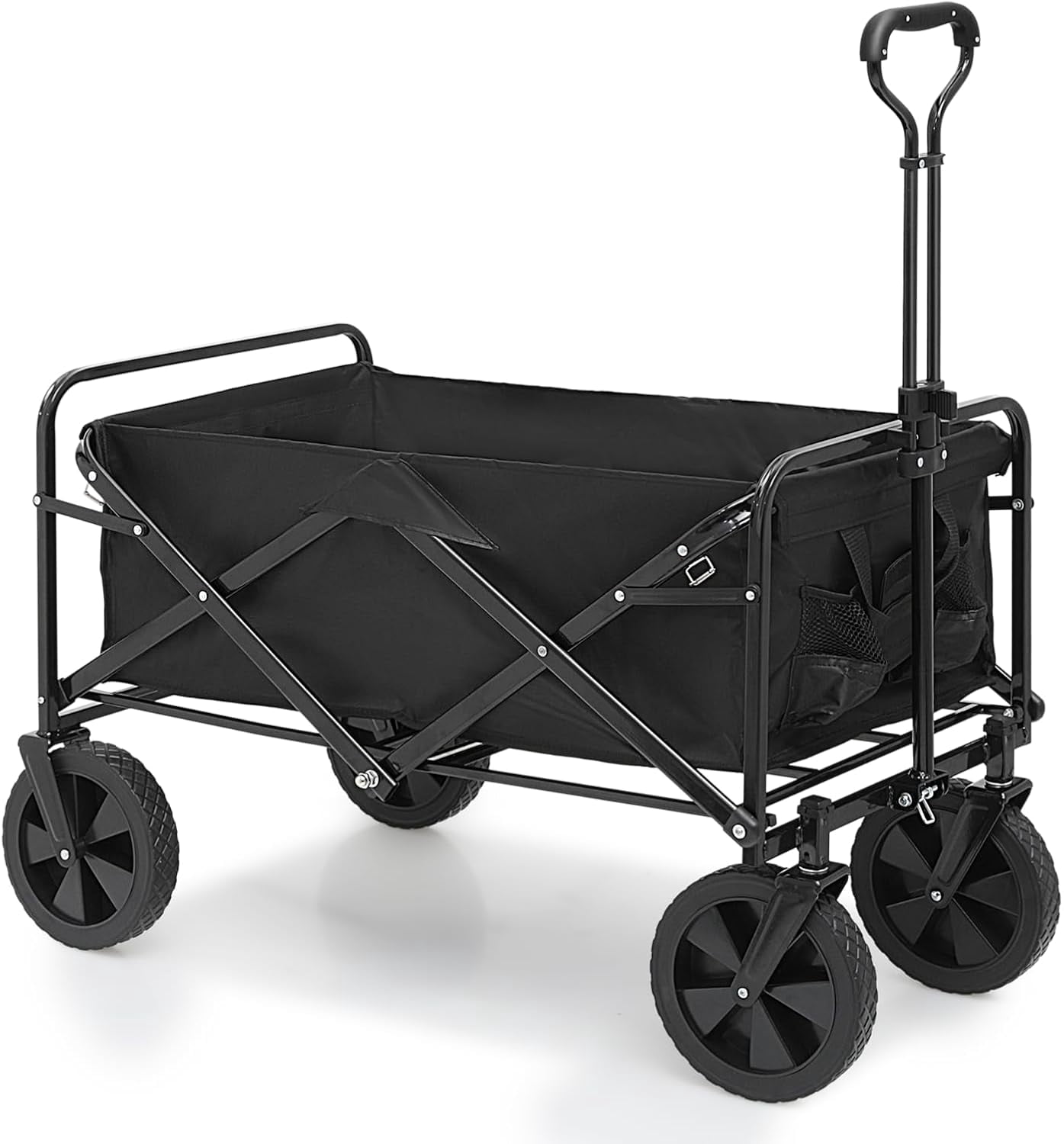 Magshion Folding Wagon Garden Cart, Outdoor Utility Wagon, Heavy Duty ...