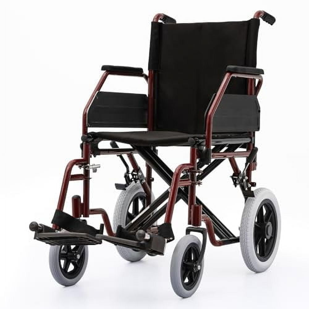 Magshion Folding Wheelchair Heavy Duty Portable Transport Chair for ...