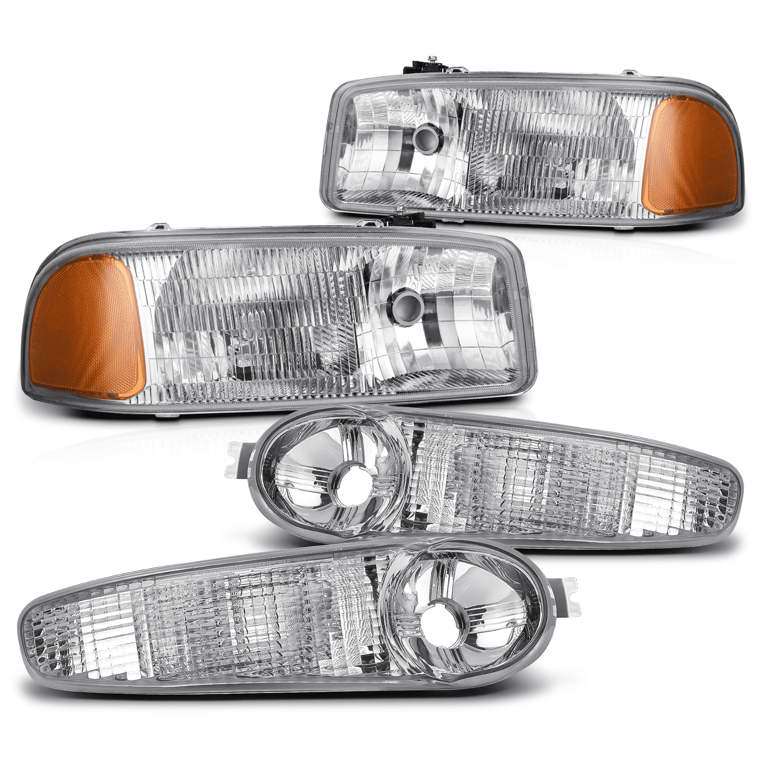 Magshion Headlights Assembly for 2001-2007 GMC Sierra, 01-06 GMC Yukon ...