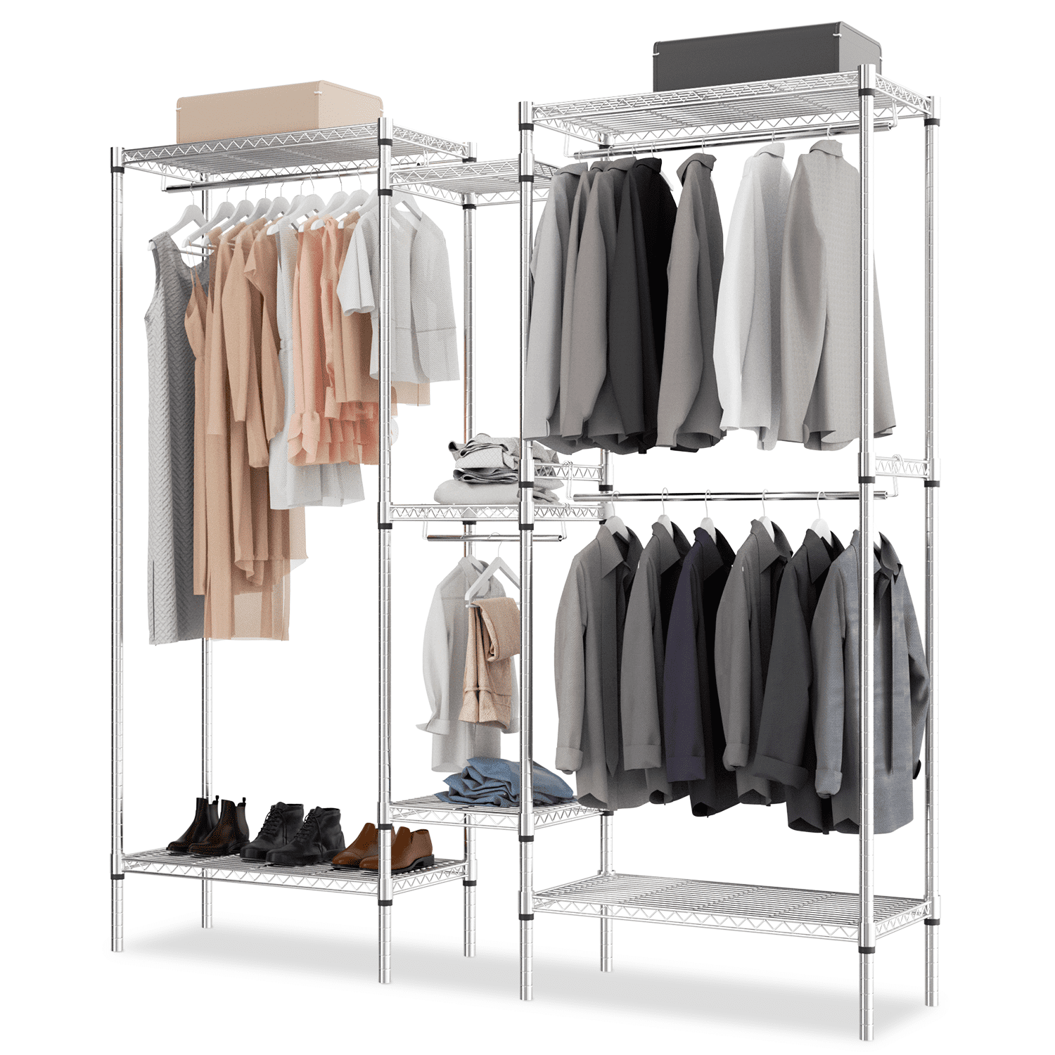 Magshion Heavy Duty Clothes Rack, Clothing Rack for Hanging Clothes ...